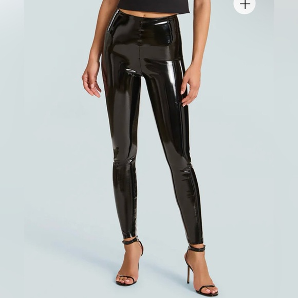 Commando | Pants & Jumpsuits | Womens Commando Black Faux Patent ...